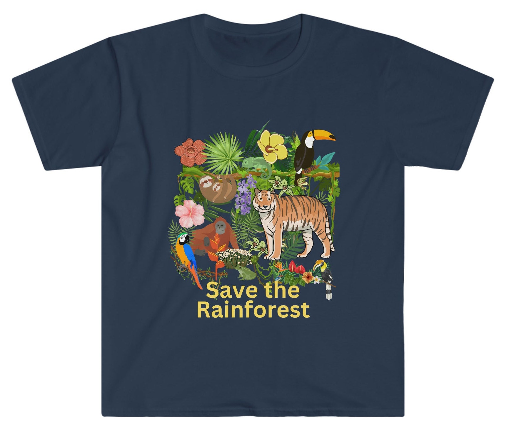Save the Rainforest T-shirt, Rainforest Shirt, Rainforest Tee - Etsy