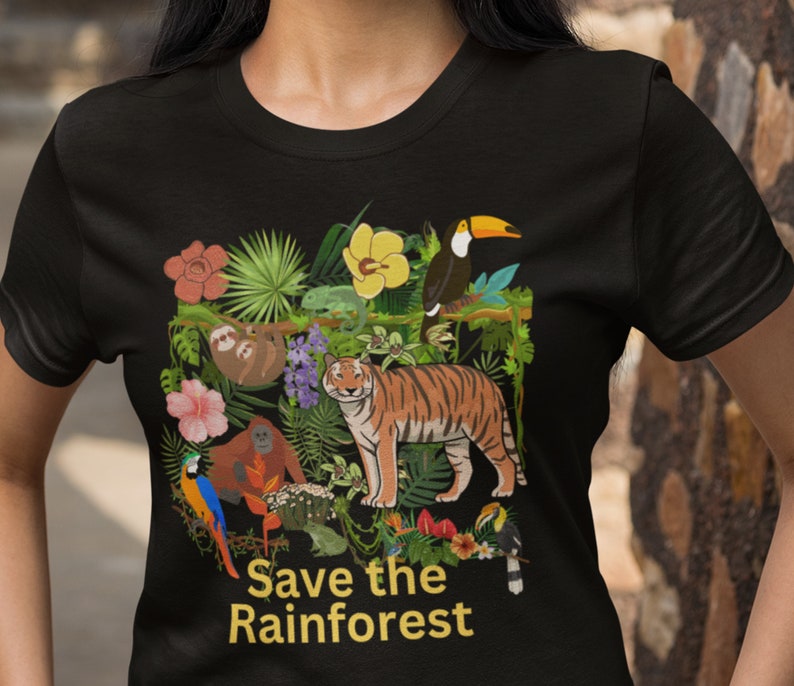 Save the Rainforest T-shirt Rainforest Shirt Rainforest Tee - Etsy
