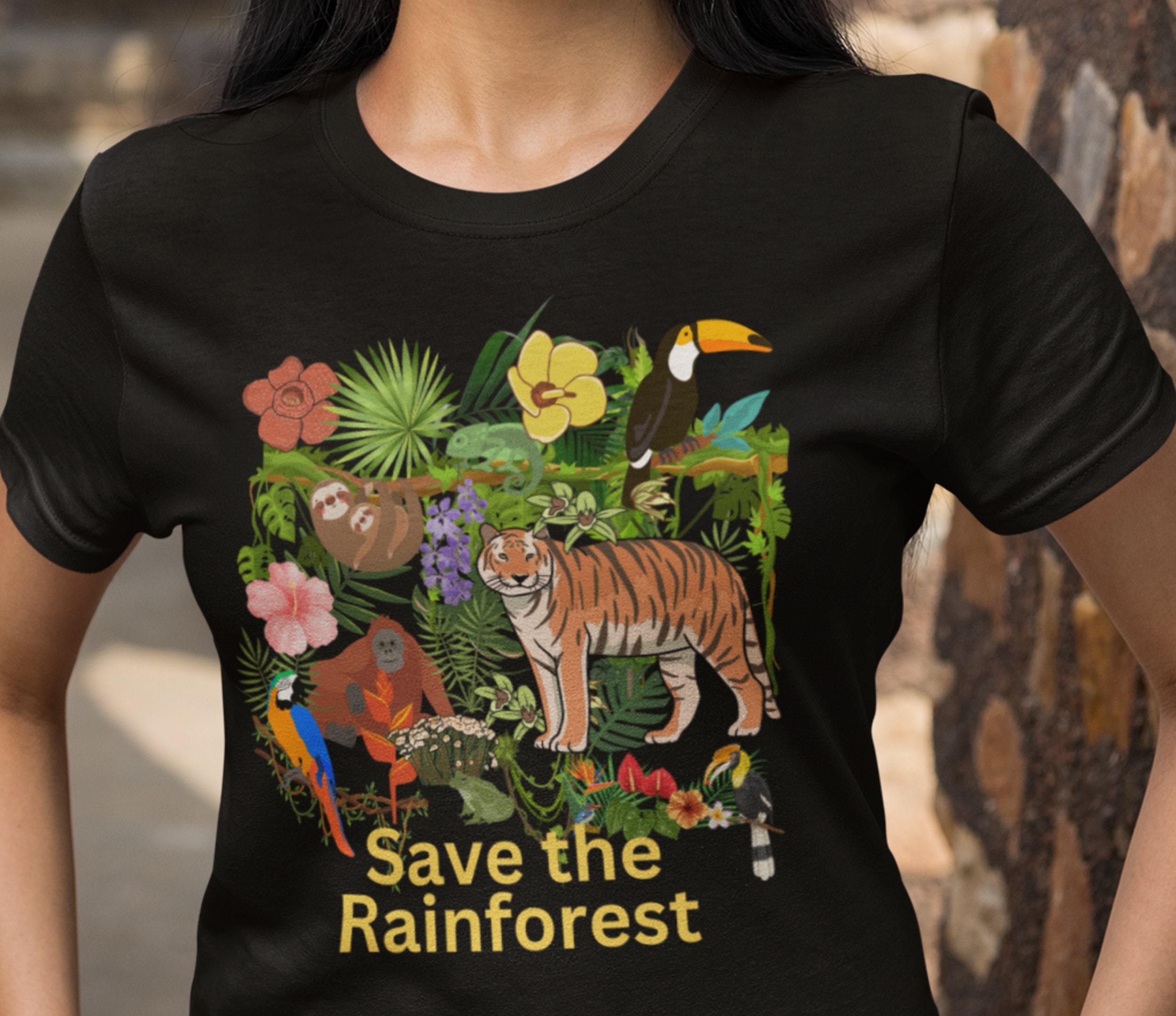 Save the Rainforest T-shirt, Rainforest Shirt, Rainforest Tee - Etsy