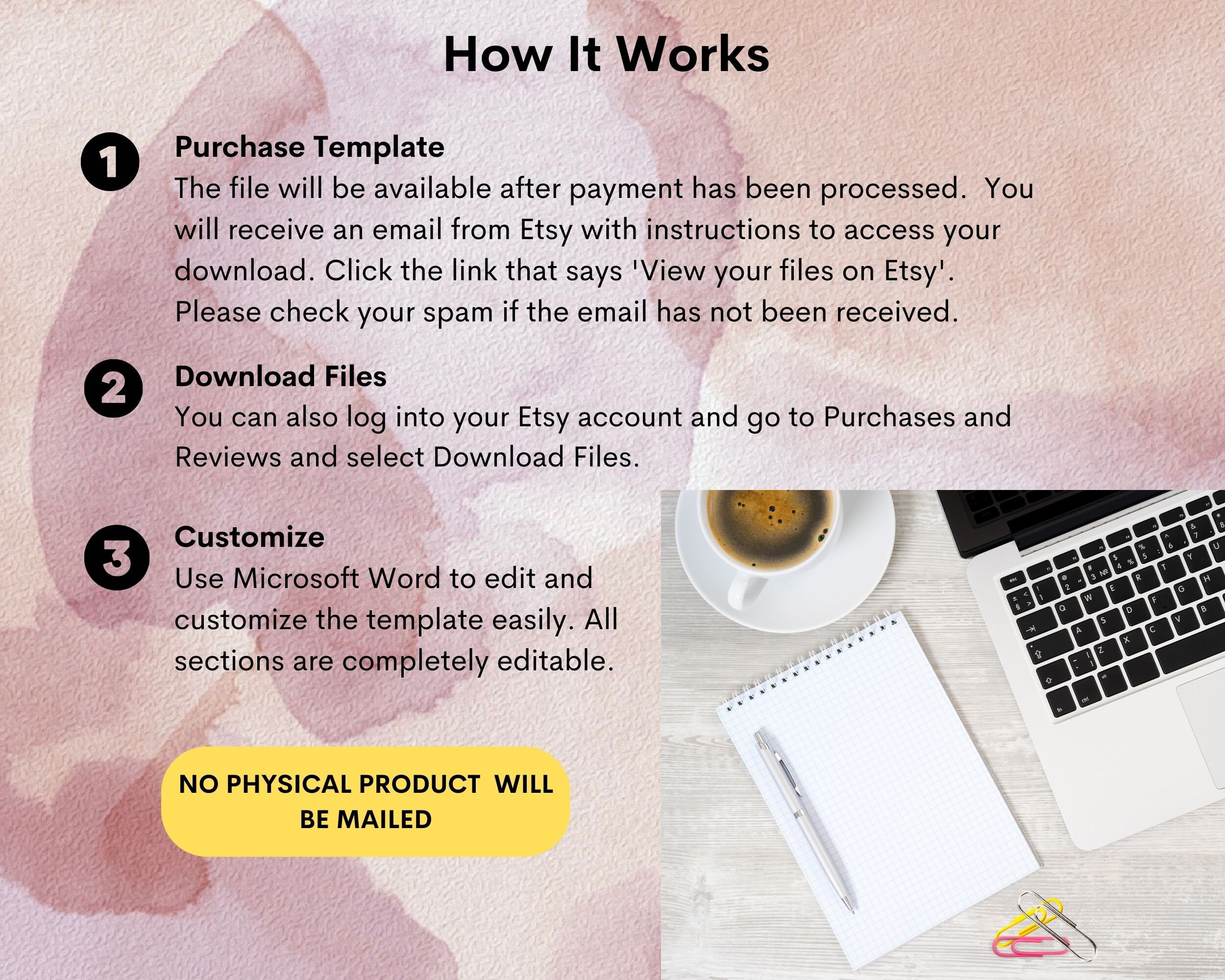 Customizable Sales Follow-up Letter Template in Microsoft Word - Etsy