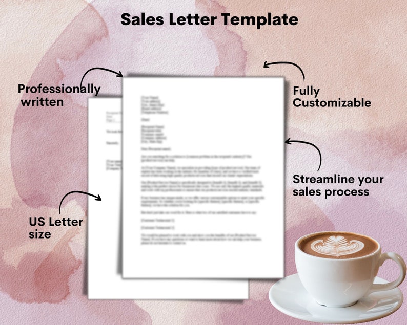 Sales Follow-up Letter Template in Microsoft Word, Customizable Sales ...
