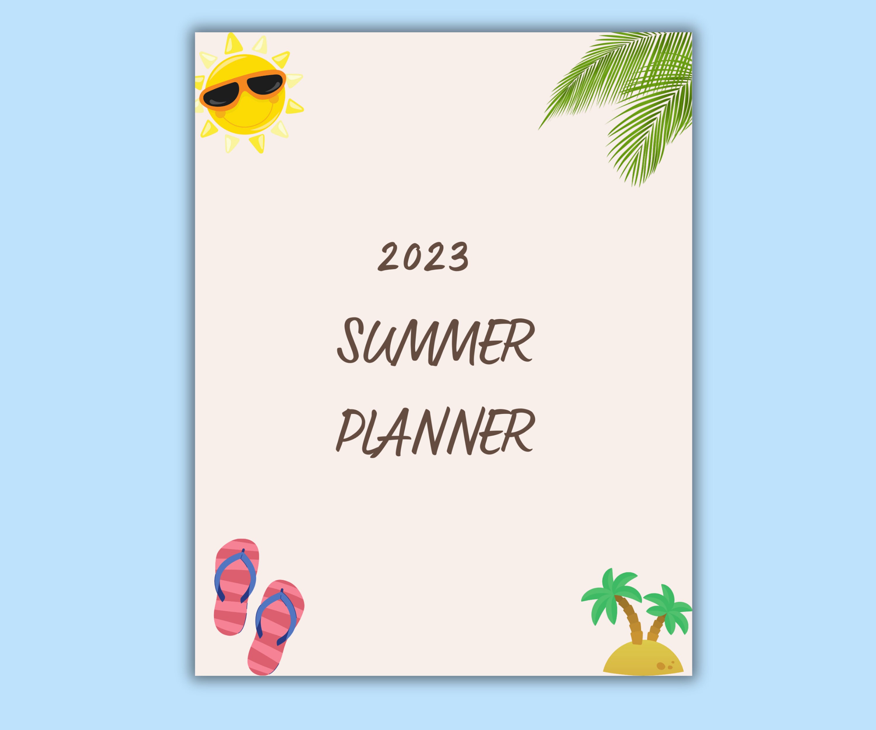 Ultimate Summer Vacation Planner: Printable 15-page Organizer for ...