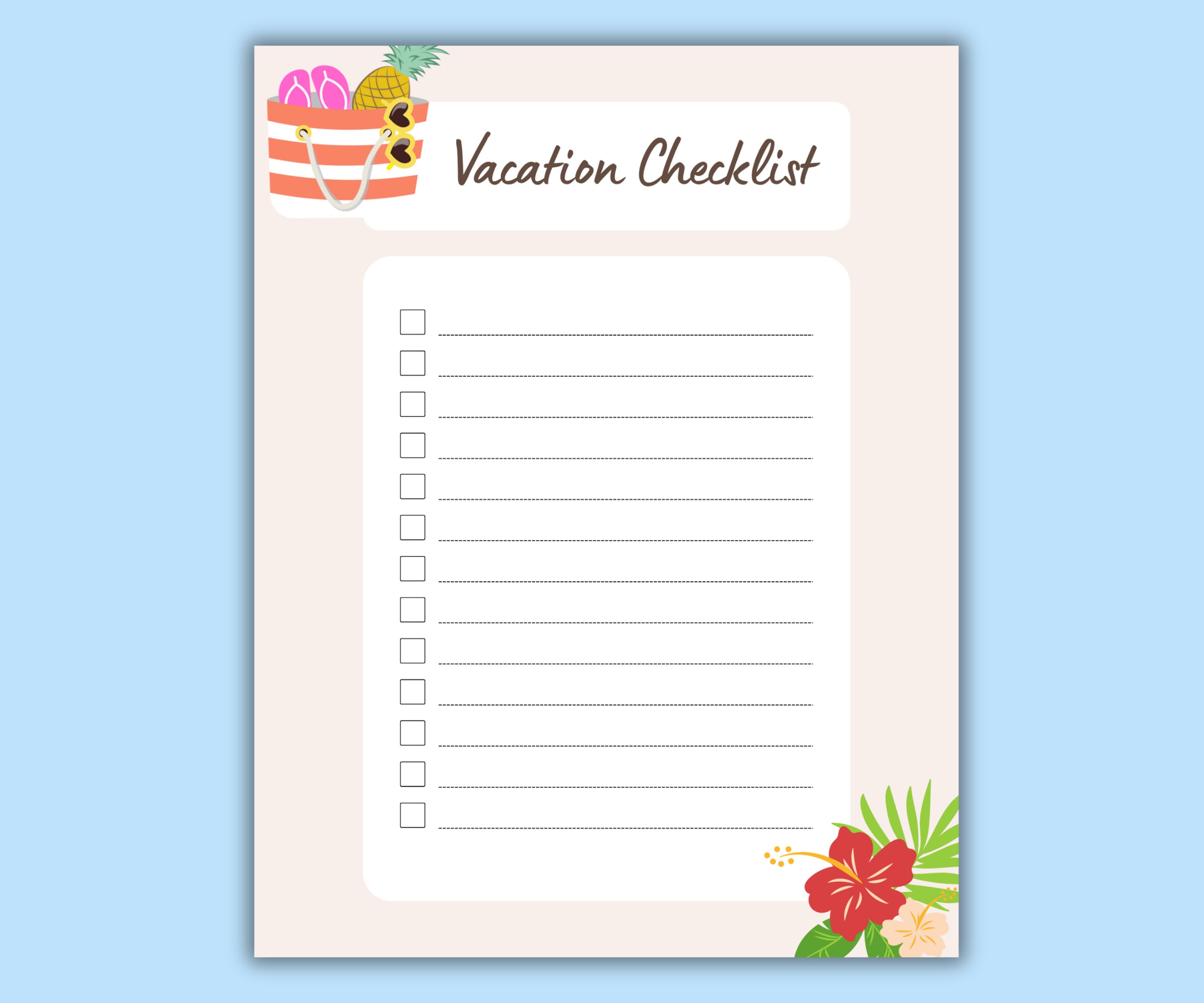 Ultimate Summer Vacation Planner: Printable 15-page Organizer for ...