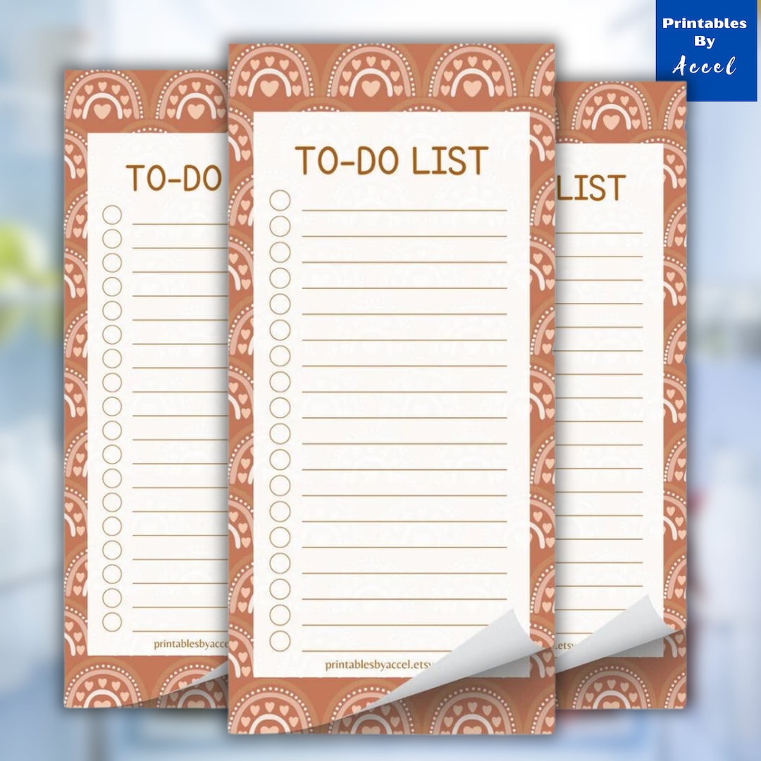 Magnetic To-do List Notepads Magnetic Notepads Magnetic - Etsy