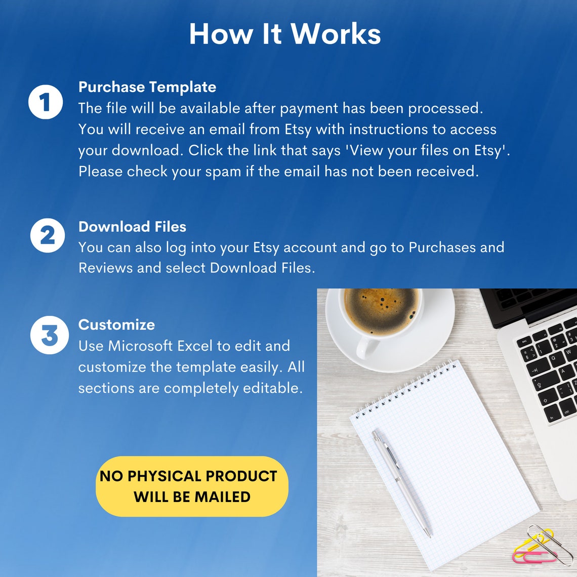 Excel Invoice Template, Small Business Invoice, Editable Invoice ...