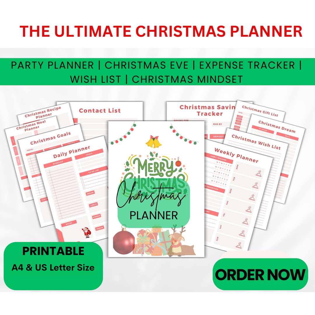 The Ultimate Christmas Printable Planner, Holiday Event Planner ...