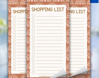 Magnetic Shopping List Notepad - Etsy