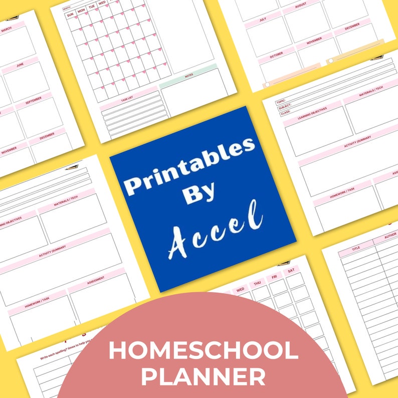 Homeschool Routine Planner Editable Homeschool Canva Template Printable ...