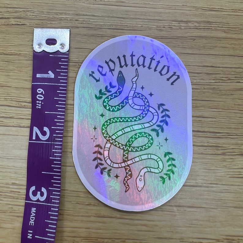 TS Reputation Inspired Snake Holographic Sticker - Etsy