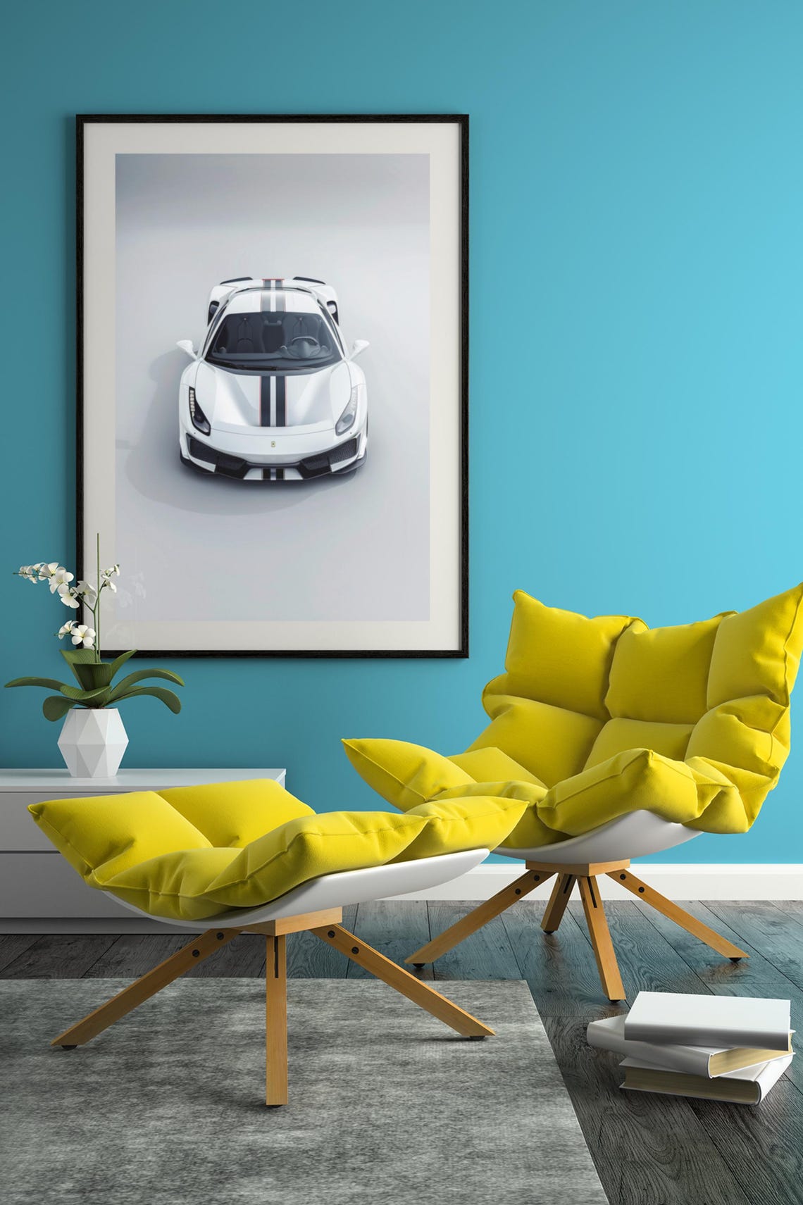 Ferrari 488 Pista Poster – Supercar Wall Art Print - Etsy