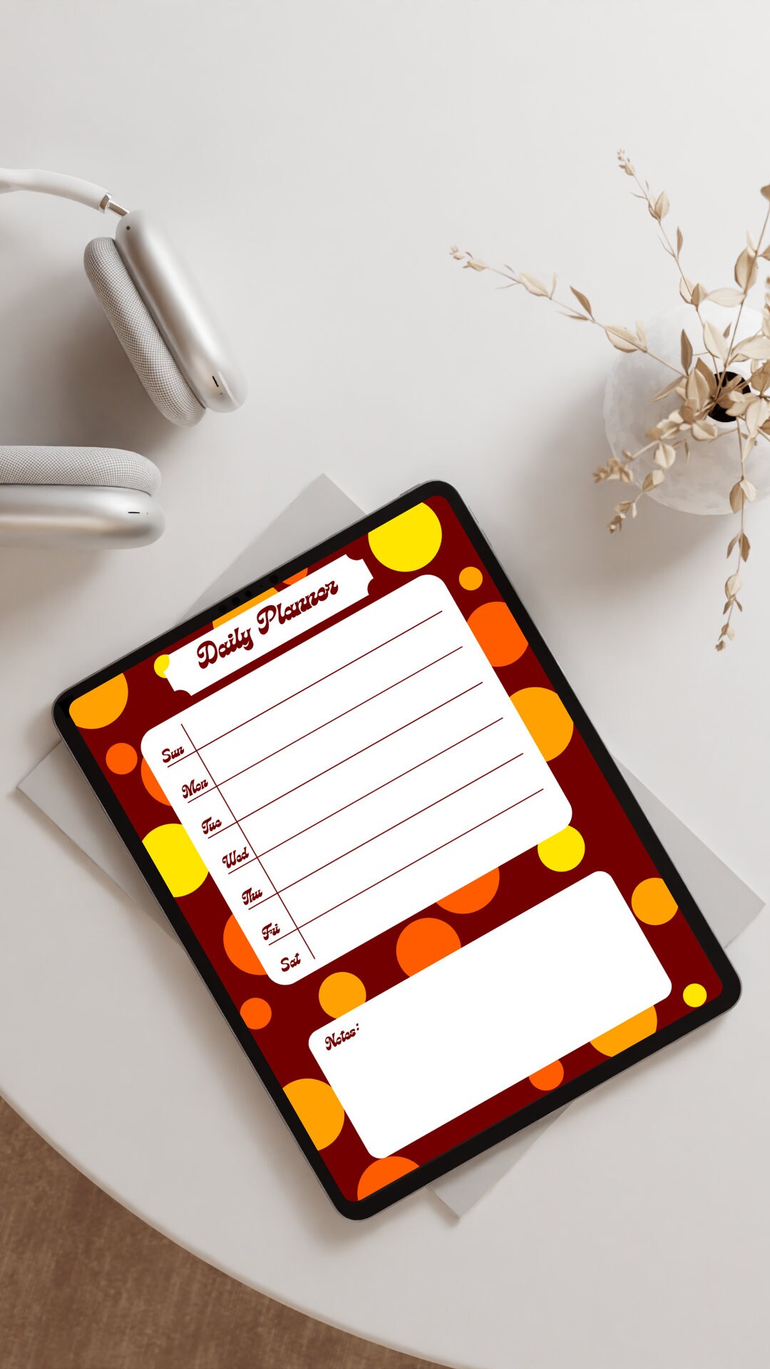 Printable Retro Daily Planner Groovy Digital Download - Etsy