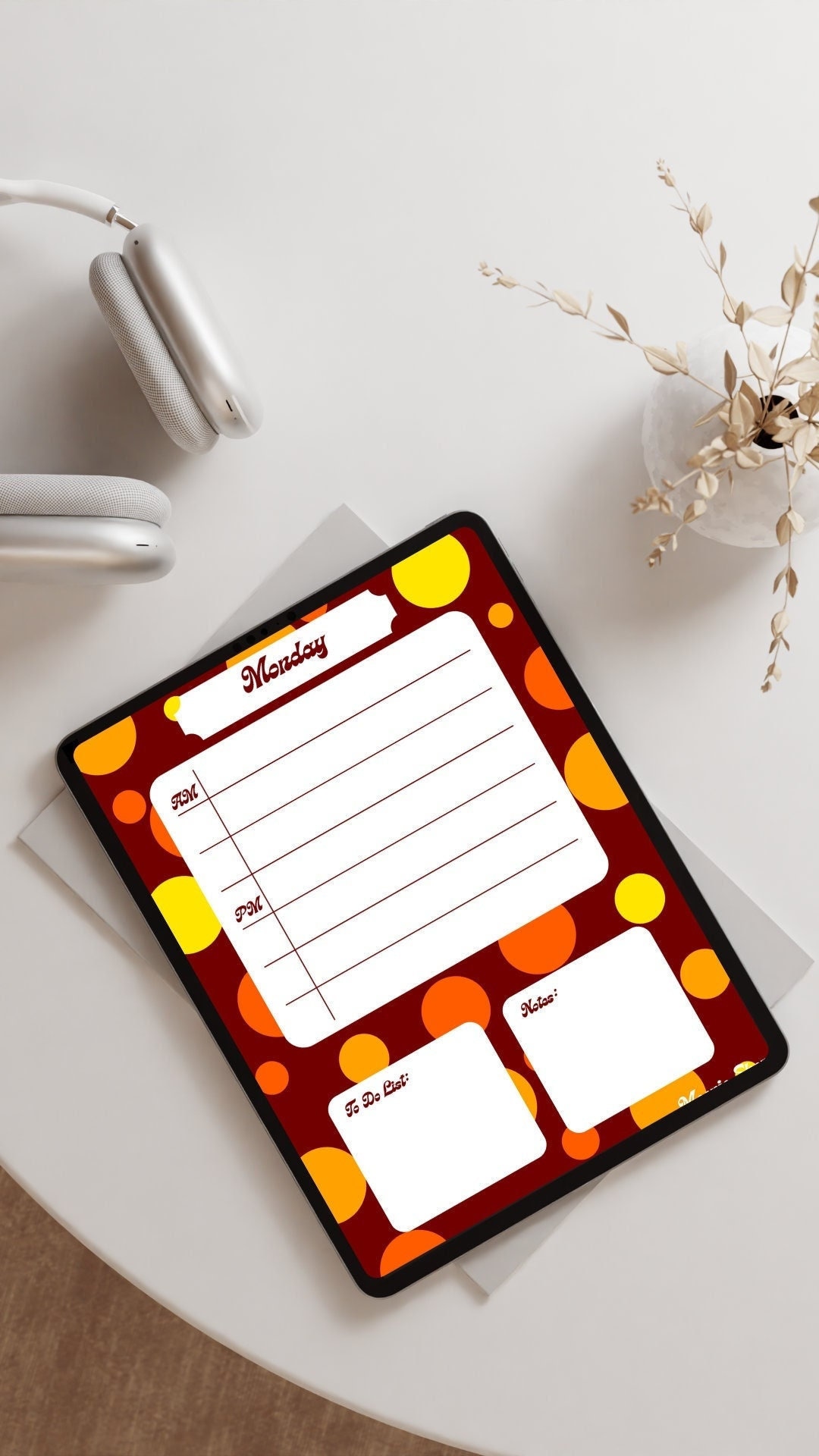 Retro Digital Daily Weekly Planner Bundle Downloadable Printable - Etsy