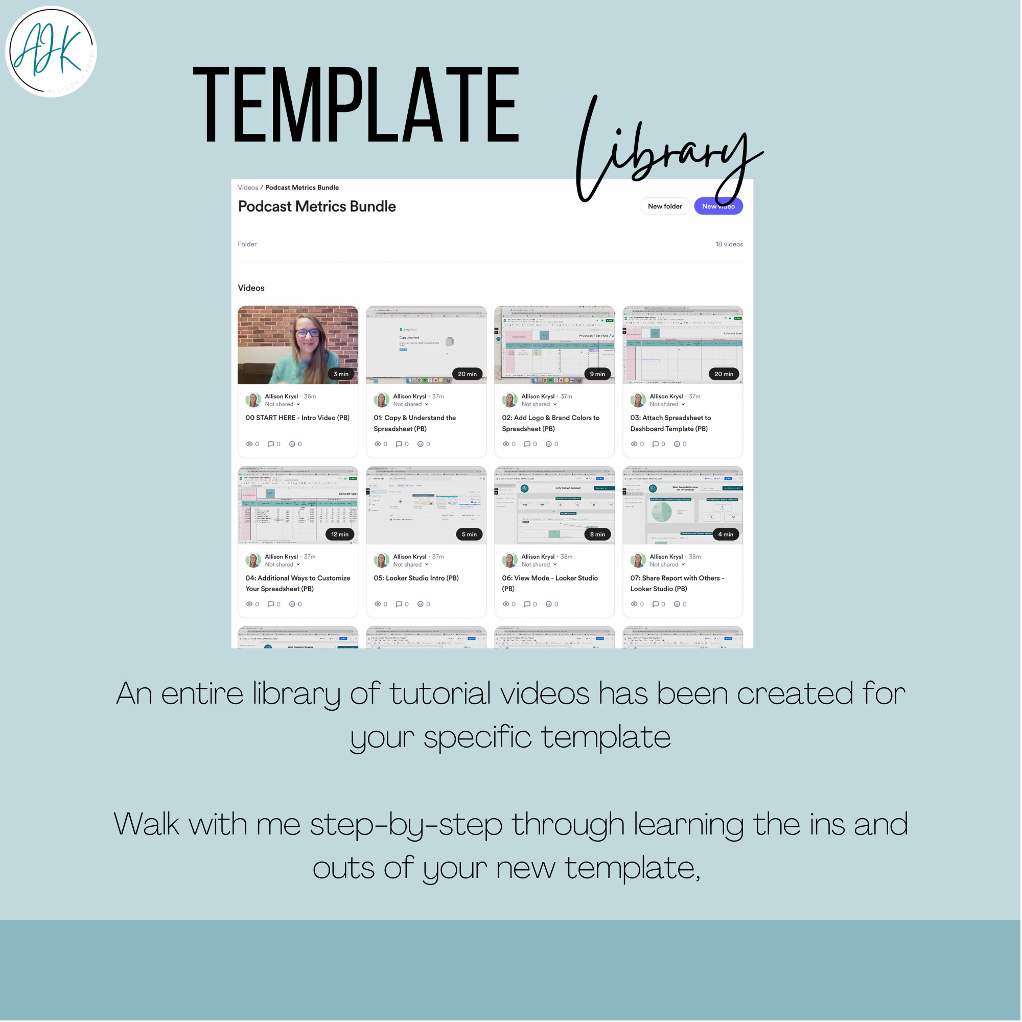 Podcast Template Metrics Bundle single-use - Etsy