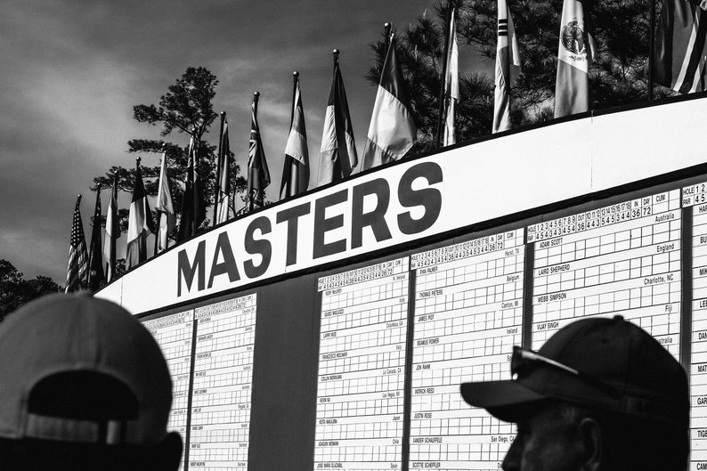 Masters Golf Tournament Sign Photo Art - Etsy