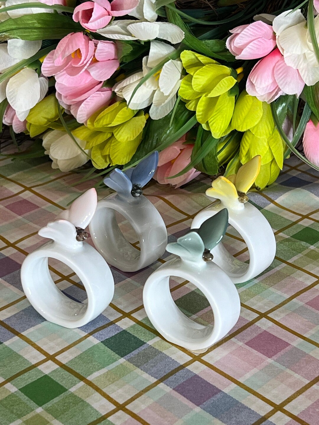 Lenox Porcelain Butterfly Napkin Rings - Etsy