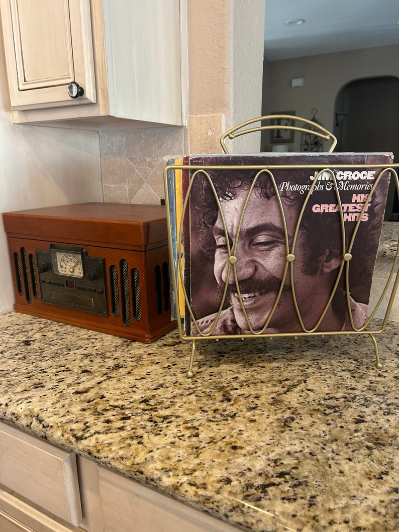 Mid Century Modern Album Stand - Etsy