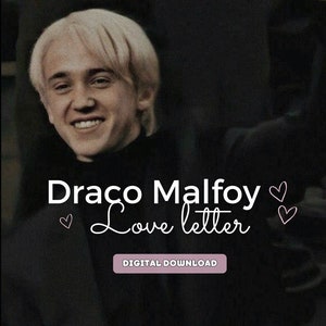 Draco Malfoy Love Letter Potter Inspired Fantasy Love Note - Etsy