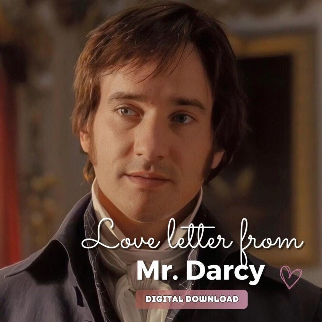 Love Letter From Mr Darcy Pride and Prejudice Jane Austen Book Regency ...
