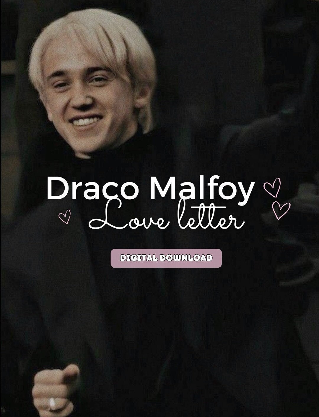 Draco Malfoy Love Letter Potter Inspired Fantasy Love Note - Etsy