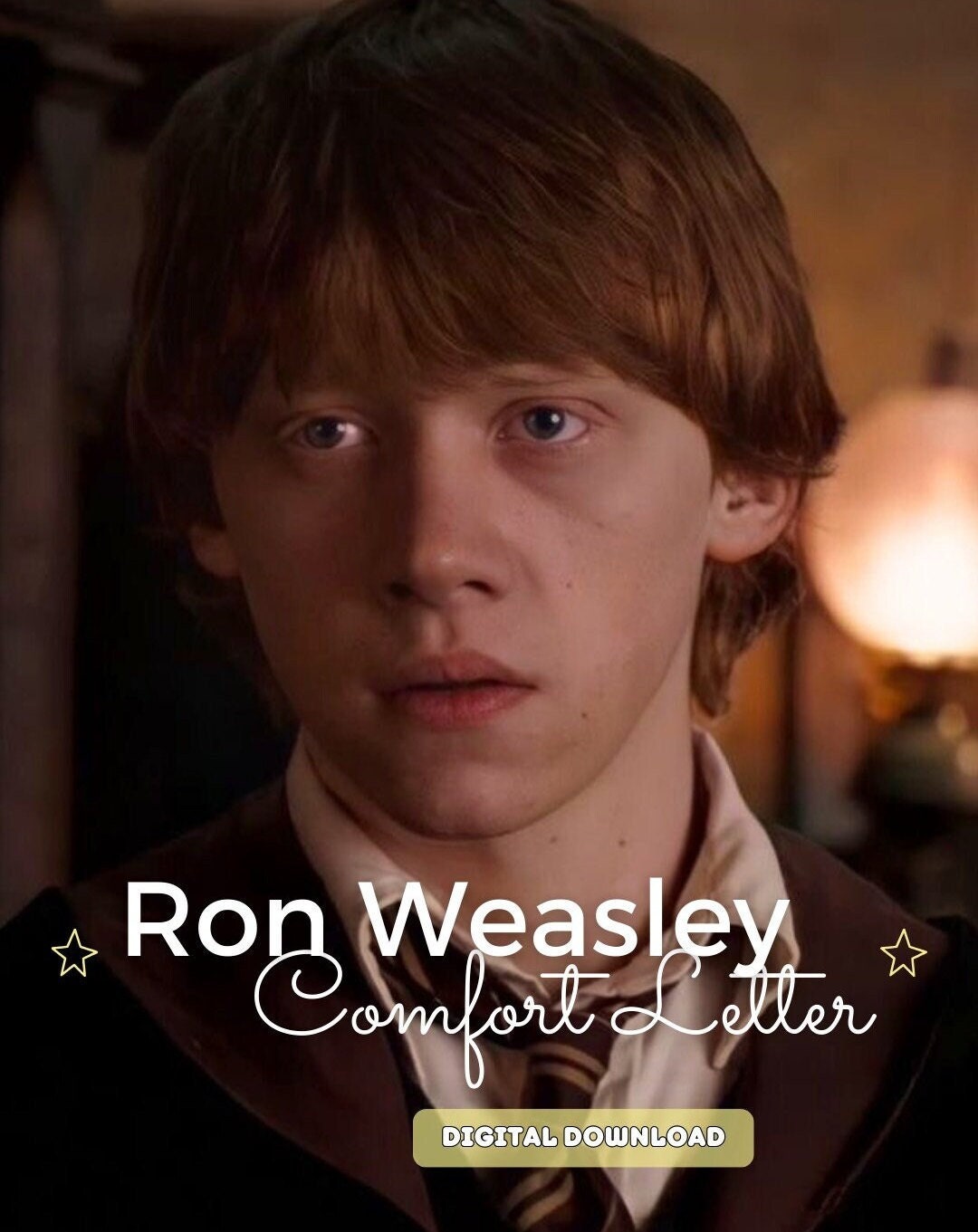 Ron Weasley Comfort Letter for HP Fan Gift Ron Fan Art Support - Etsy
