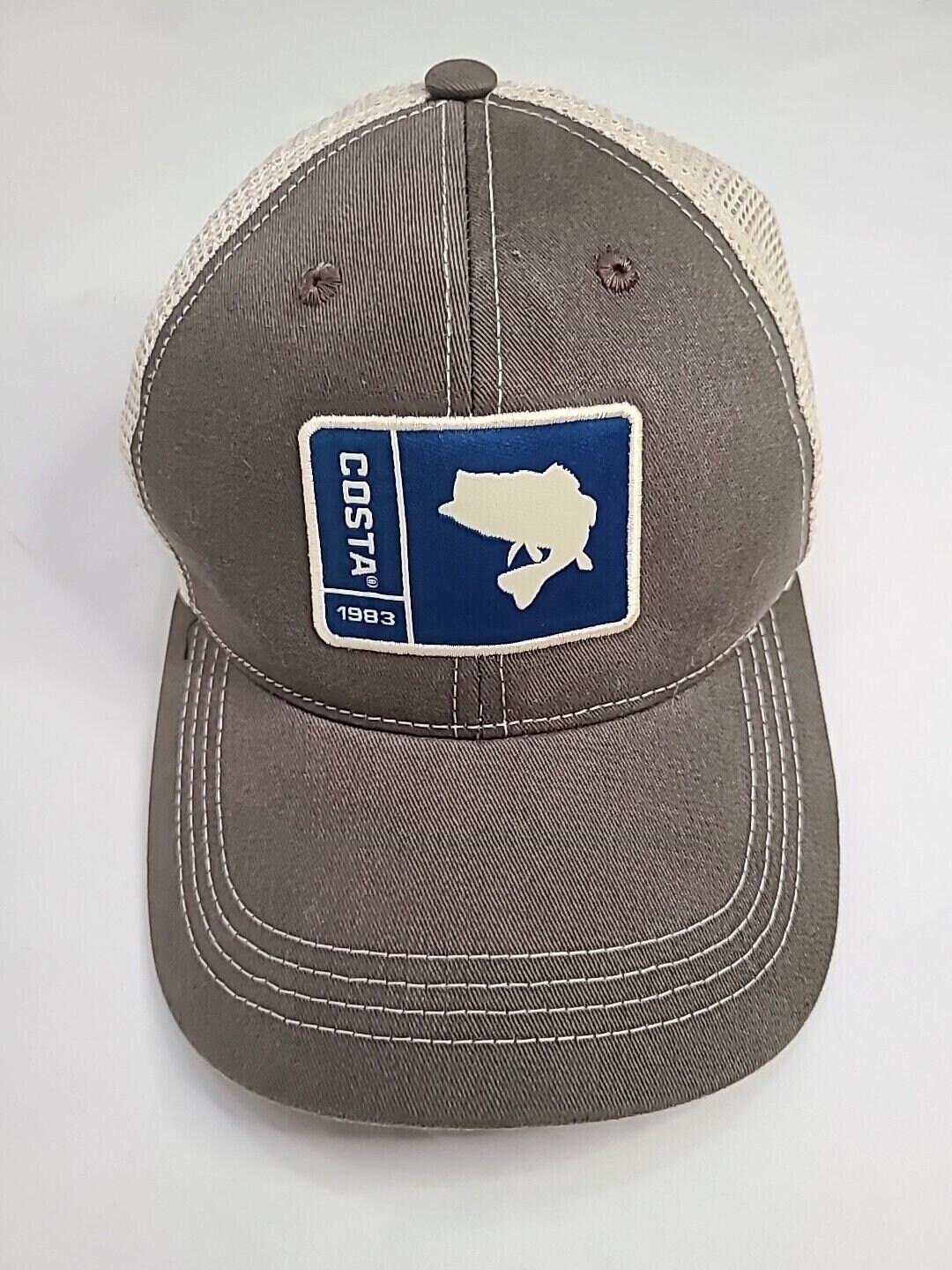 Costa 1983 Salt Water Fishing Mesh Snapback Baseball Cap Hat Large ...