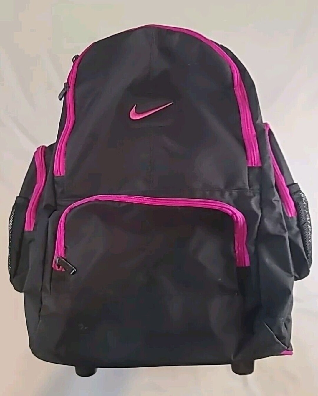 Nike Rolling Wheeled Backpack Pink and Black Travel School Vacation ...