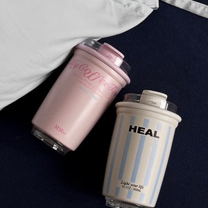 Pink Stainless Steel Tumbler | Tumbler With Straw | Thermal Tumbler ...