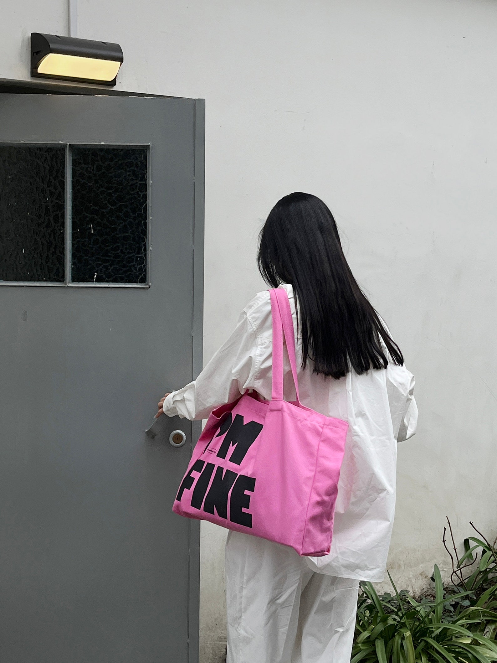 Extra Large Canvas Tote Bag Hot Pink Tote Bag Large Beach - Etsy