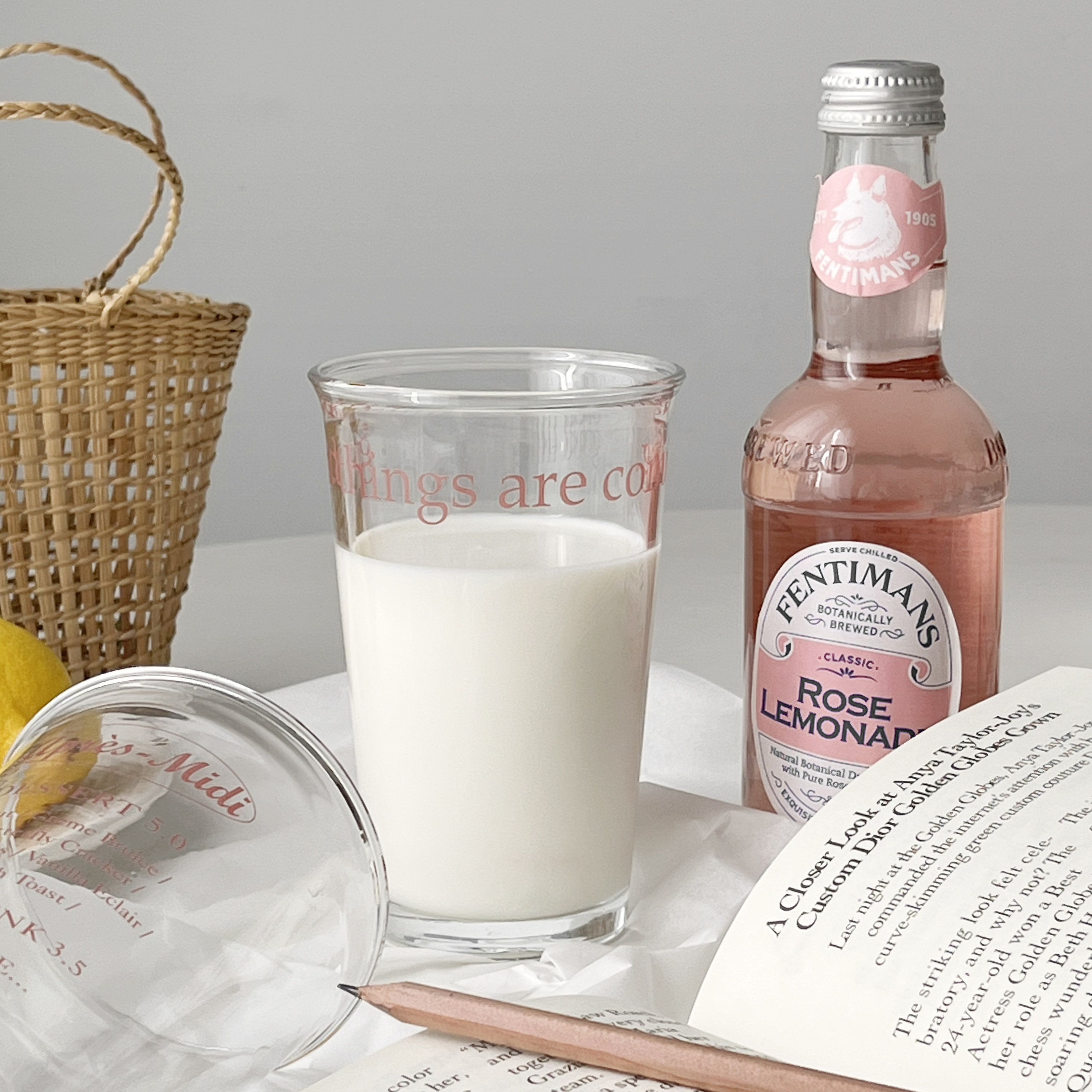 Pink Iced Coffee Cup Glass Coffee Cup Ice Coffee Glass Quote Glass Cup ...