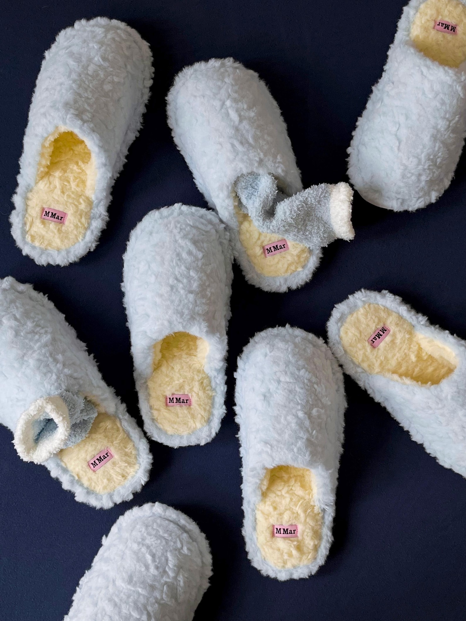 Baby Blue Fuzzy Slippers | Cozy Plush House Shoes | Fluffy Fleece-lined ...