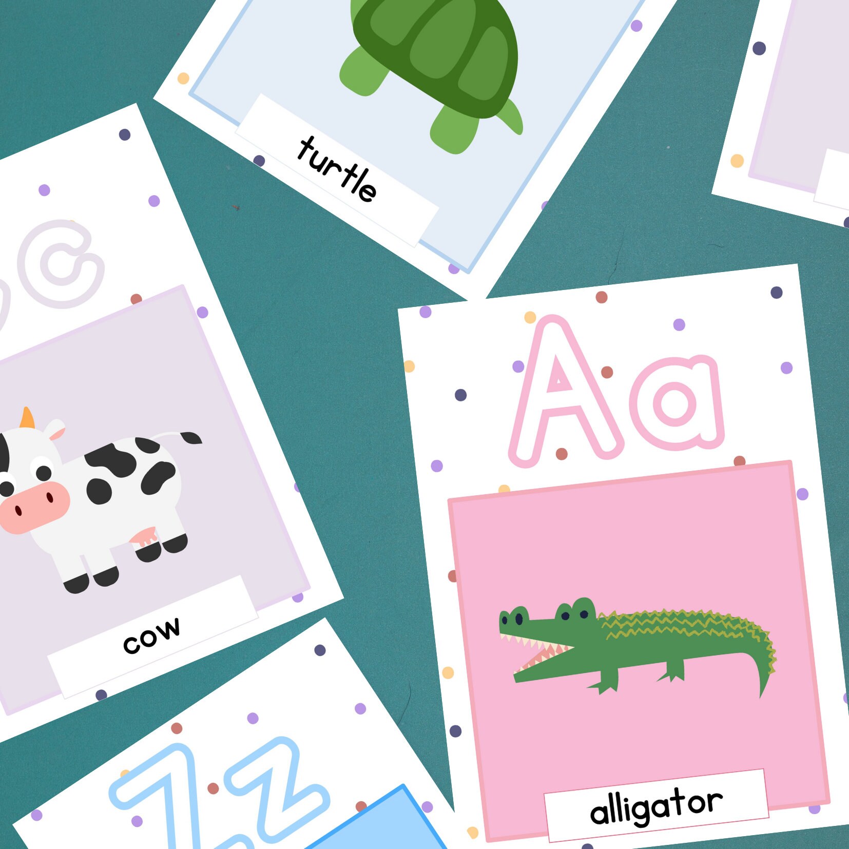 ABC Animal Flash Cards Instant Download Classroom Learning - Etsy