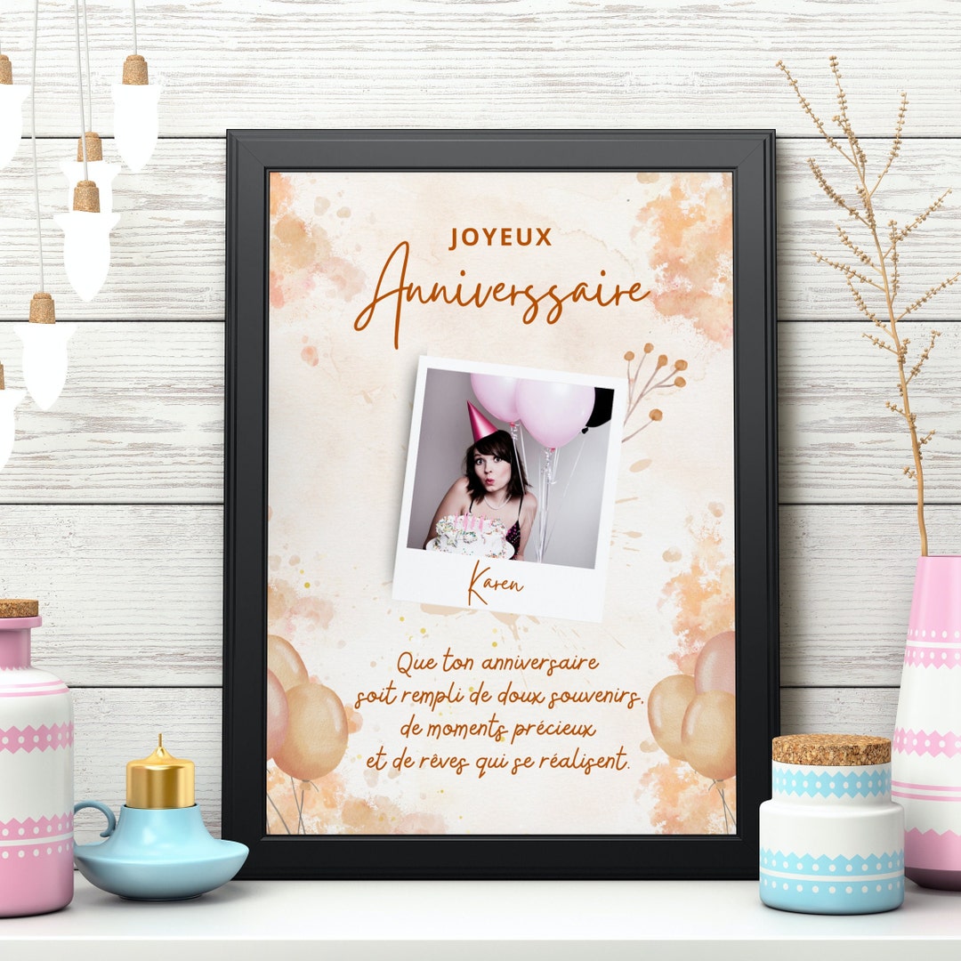Personalized Birthday Poster Personalized Birthday Gift Personalized ...