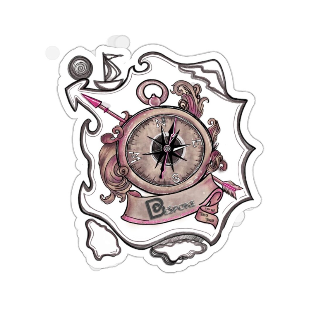 Bespoke Compass Logo Sticker - Etsy