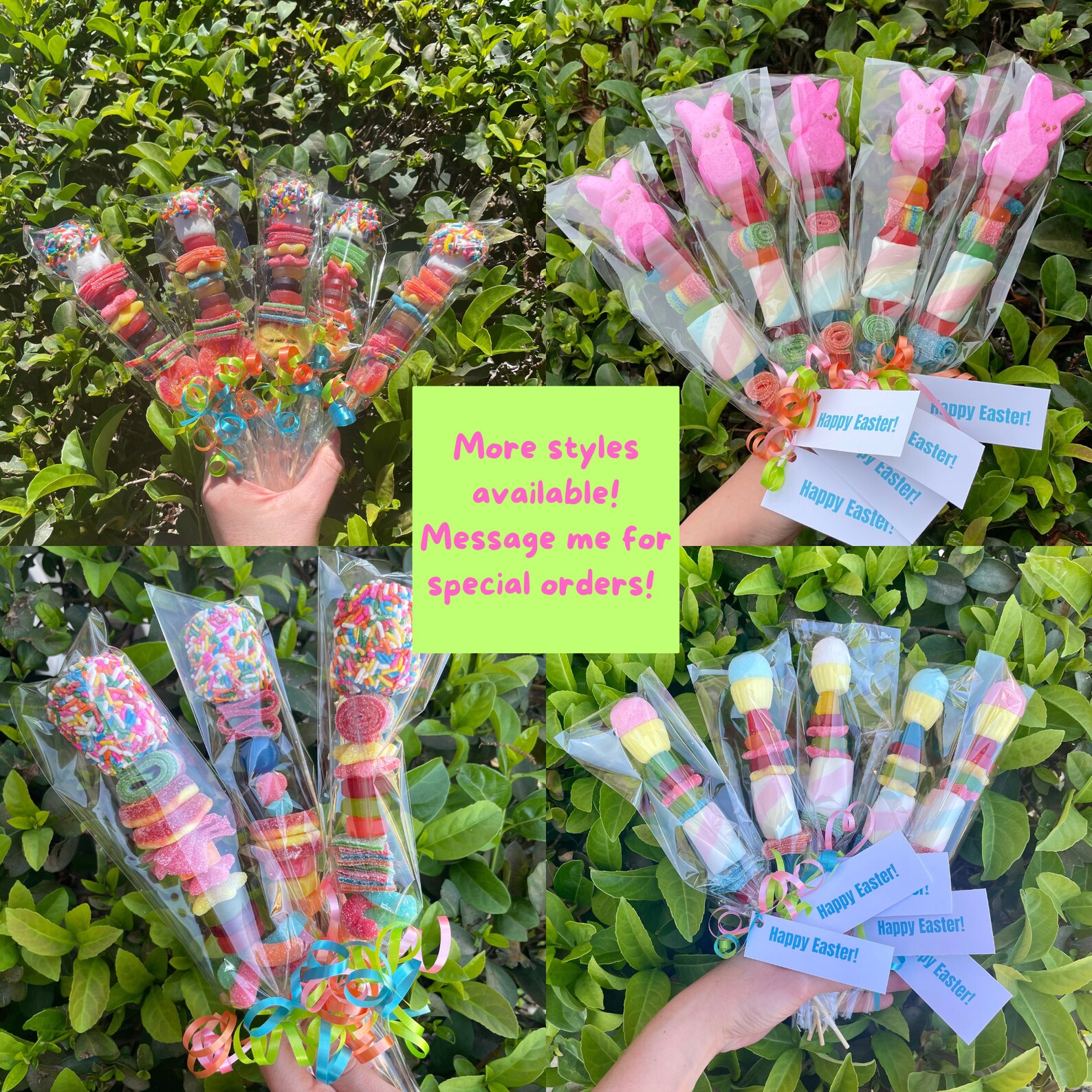 10+ XL Candy Kabobs! Personalized Birthday Party Favors, Party Decor ...