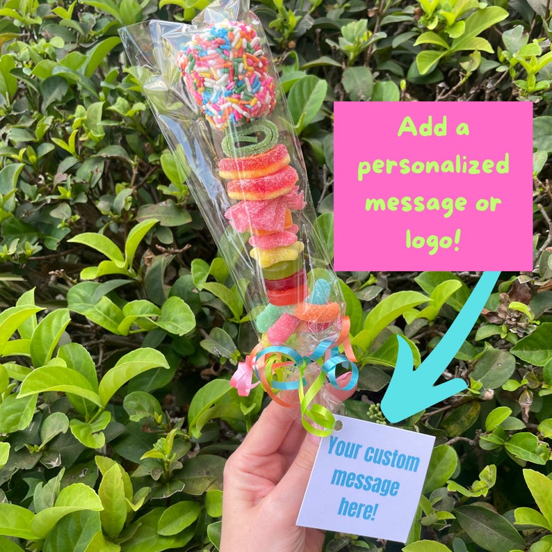 10+ XL Candy Kabobs! Personalized Birthday Party Favors, Party Decor ...