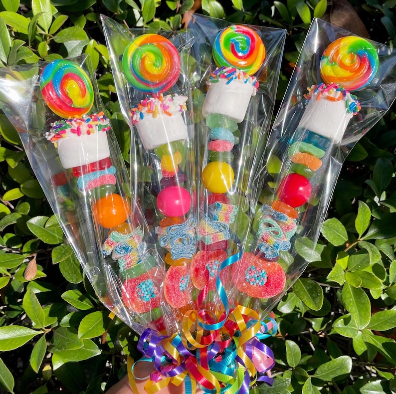 10+ Candy Kabobs, Birthday Party Favors, Party Decor, Birthday Treat ...