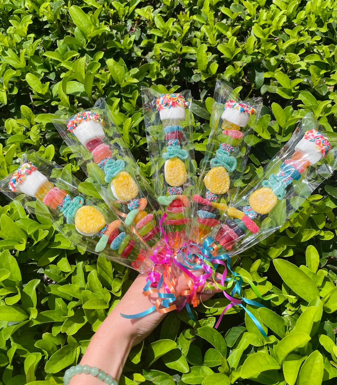 10+ Pineapple Hawaiian Luau Candy Kabobs! Tropical Birthday Party ...