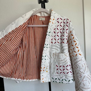 Kantha Quilted Jacket - Etsy