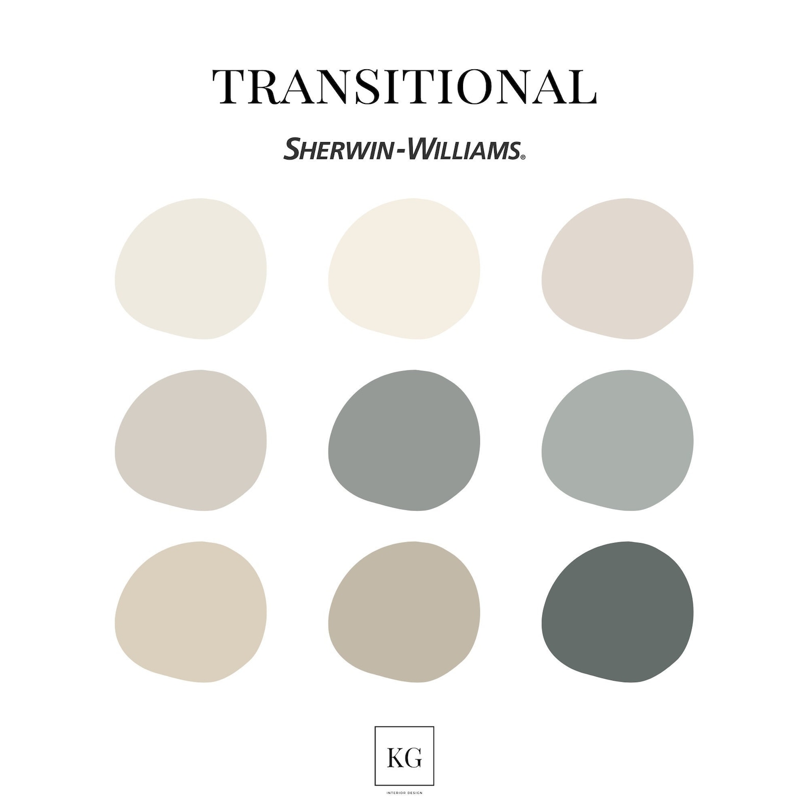 Transitional Paint Concepts, Modern Palette, Sherwin Williams, Interior ...