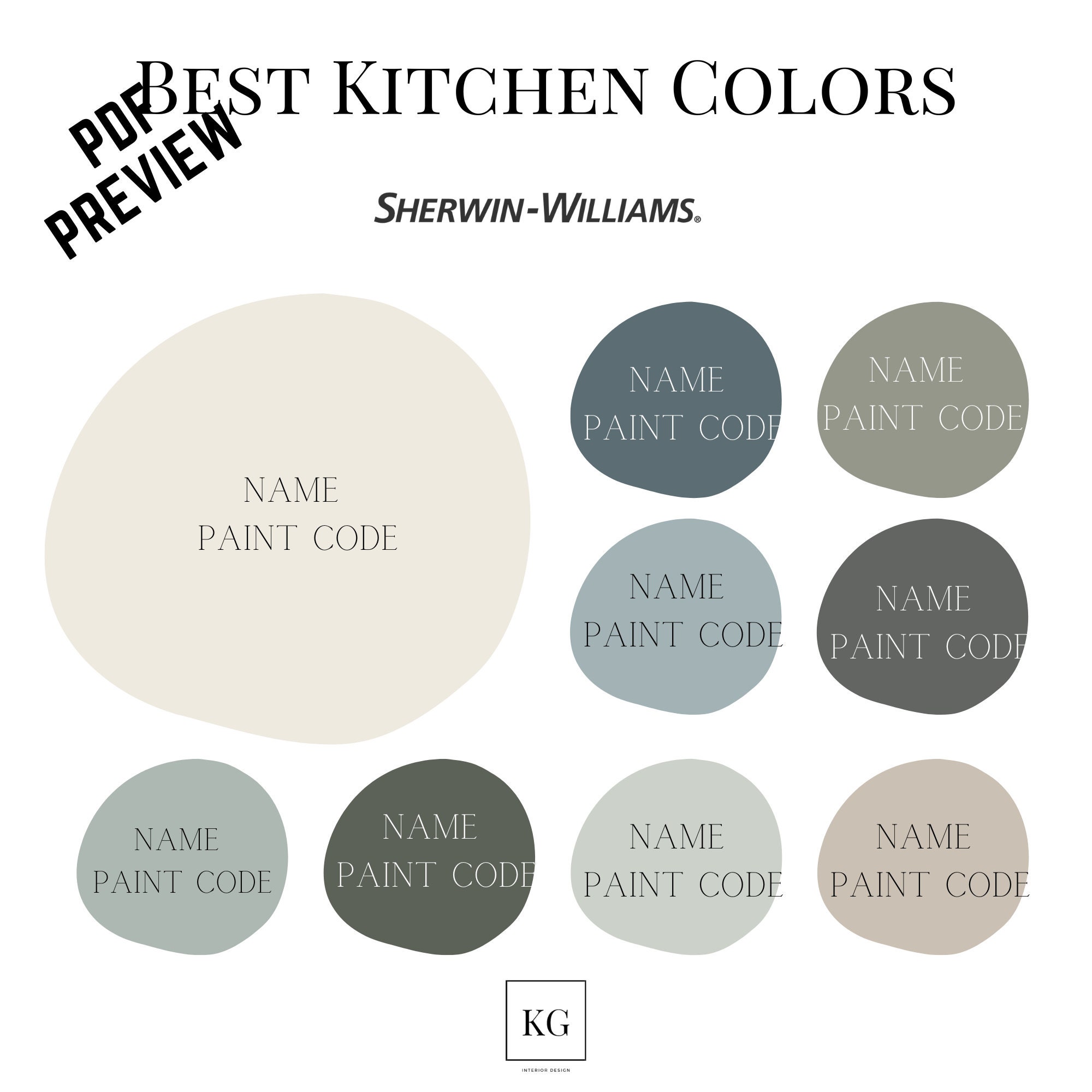 Best Kitchen Paint Concepts, Kitchen Palette, Sherwin Williams ...