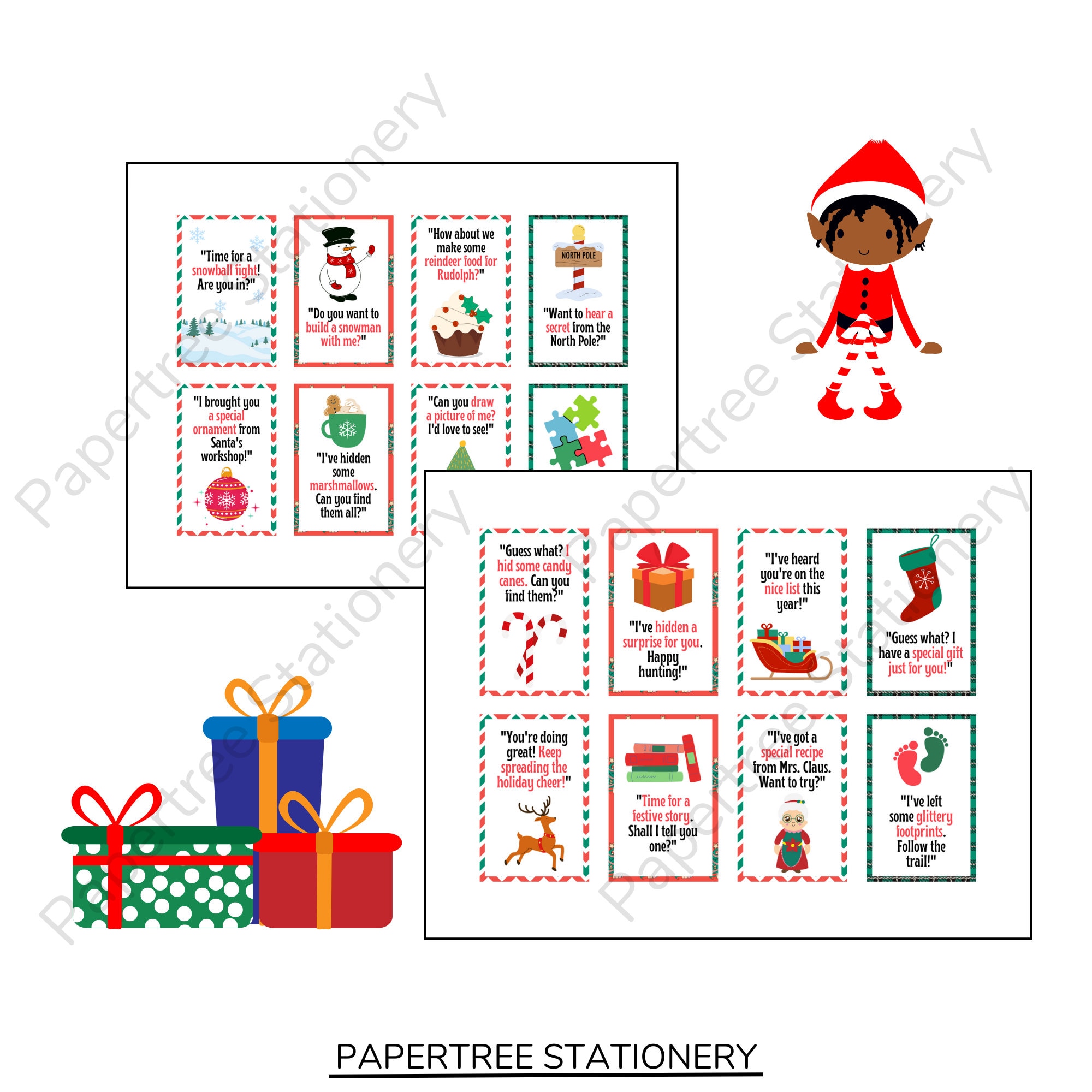 40 Printable Elf Notes PDF Instant Digital Download DIY Elf Templates ...