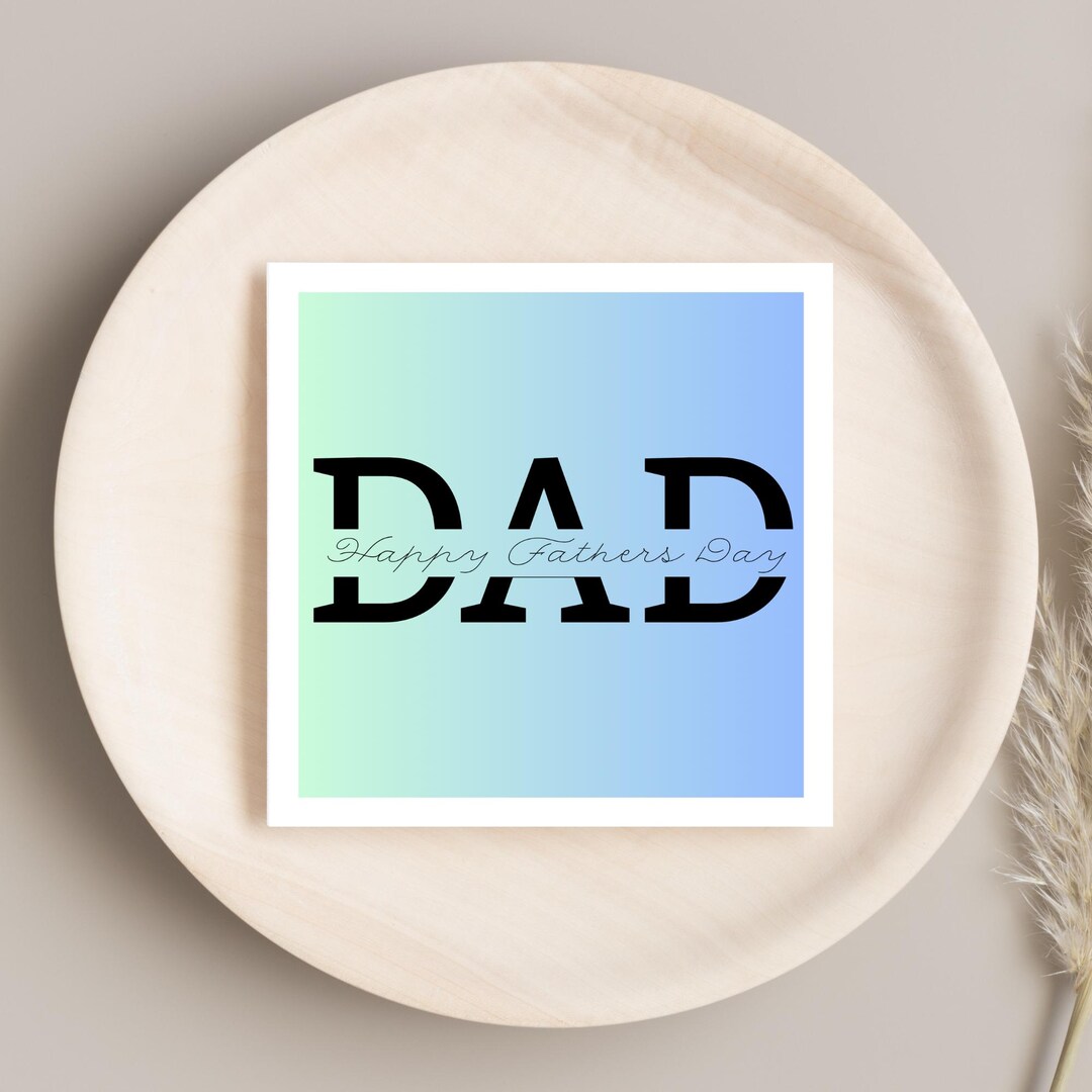 Happy Fathers Day Card | Card for Dad | Card for Him | Handmade Card ...