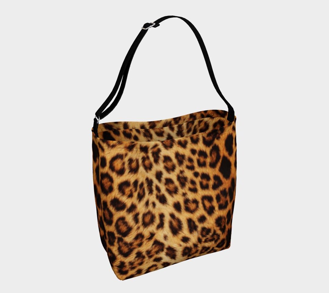 Faux Fur Leopard Print Day Tote for Everyday Decor - Etsy