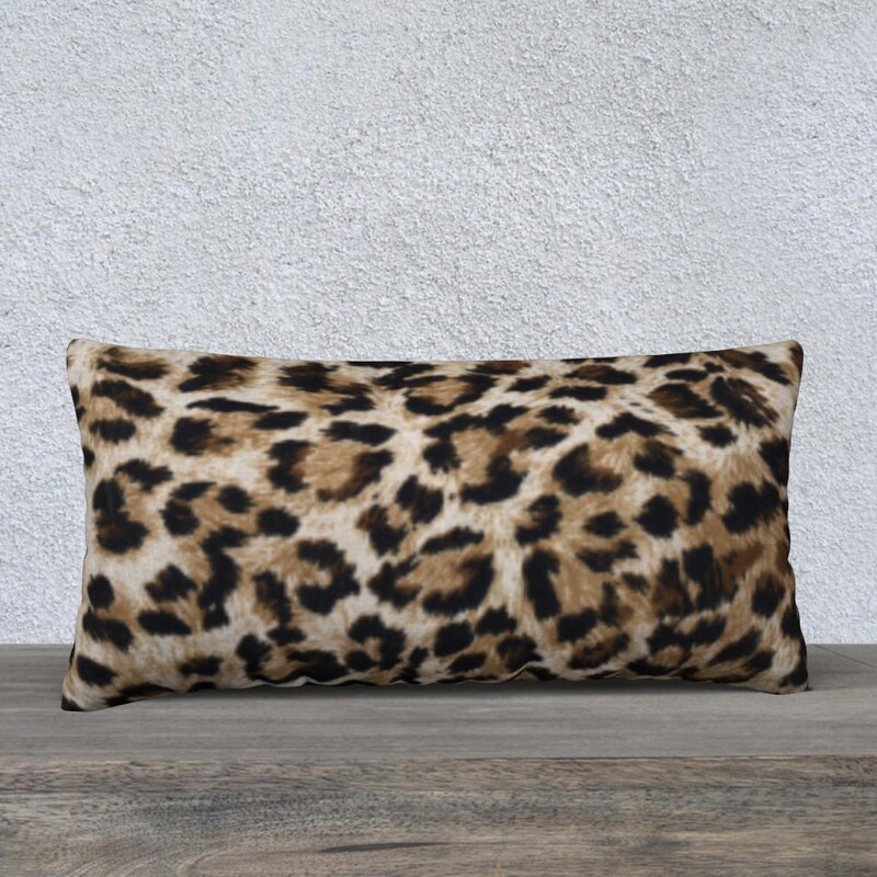 Leopard Bolster Pillow - Etsy