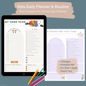 Printable Kids Daily Planner - Etsy