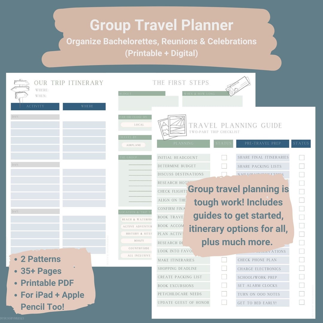Group Travel Planner - Etsy
