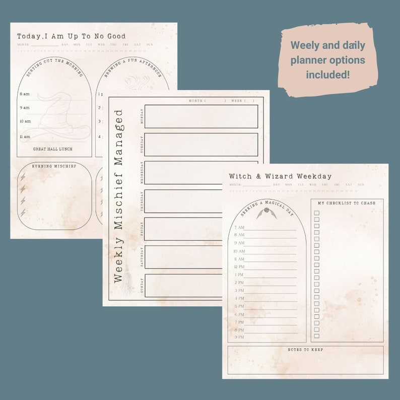 NEW Wizard Back-to-school Calendars & Planners - Etsy Australia