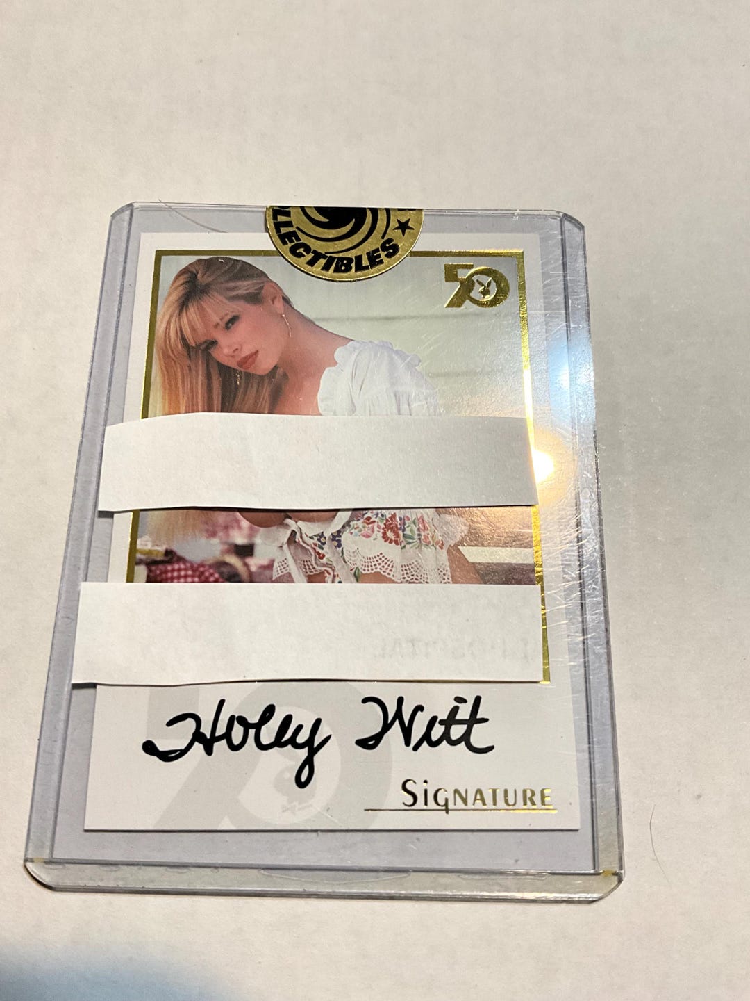 Autographed Holly Witt 50th Anniversary Playboy Playmate Card Hand ...