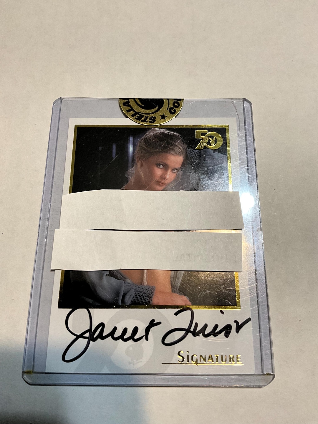 Autographed Janet Quist 50th Anniversary Playboy Playmate Card Hand ...