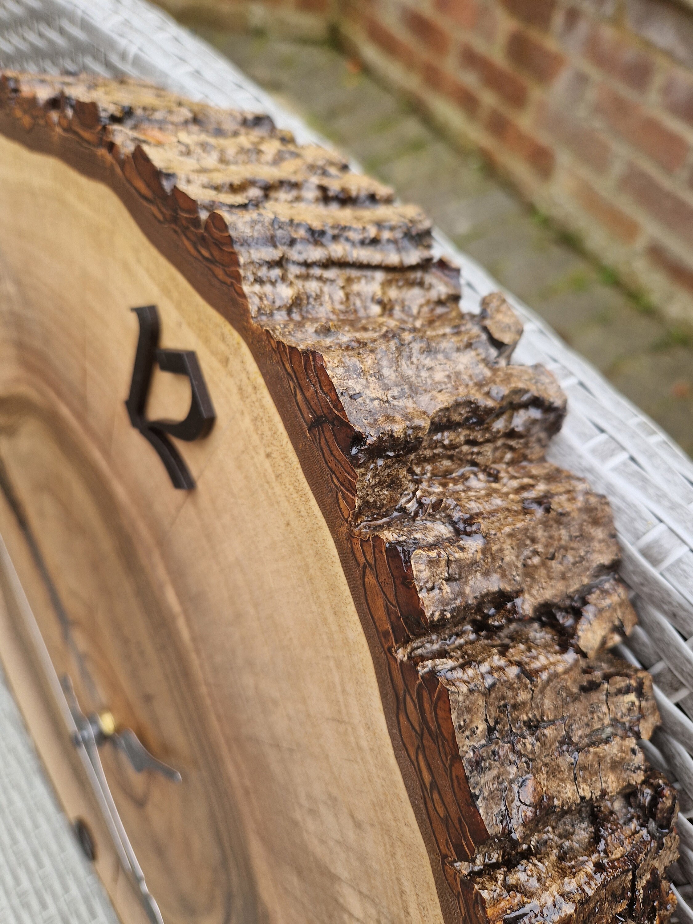 Large European Walnut Wall Clock Bespoke Wall Clock Natural Wooden ...